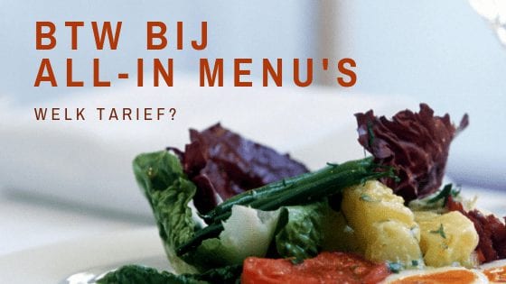 Welke btw hanteren bij all-in menu's? - iPad Kassasysteem - Lingier ...